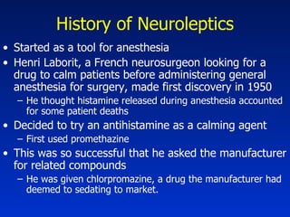 Drugsandthe Brain Part4 Neuroleptics | PPT