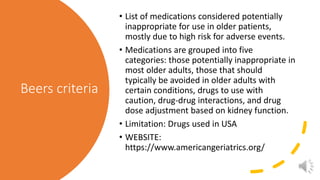 Drugs and the elderly.pptx