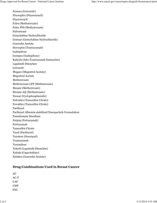 Global Medical Cures™ | Drugs approved for Breast Cancer | PDF ...