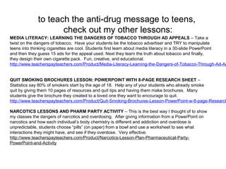 Drugs are bad chalkduster | PPT