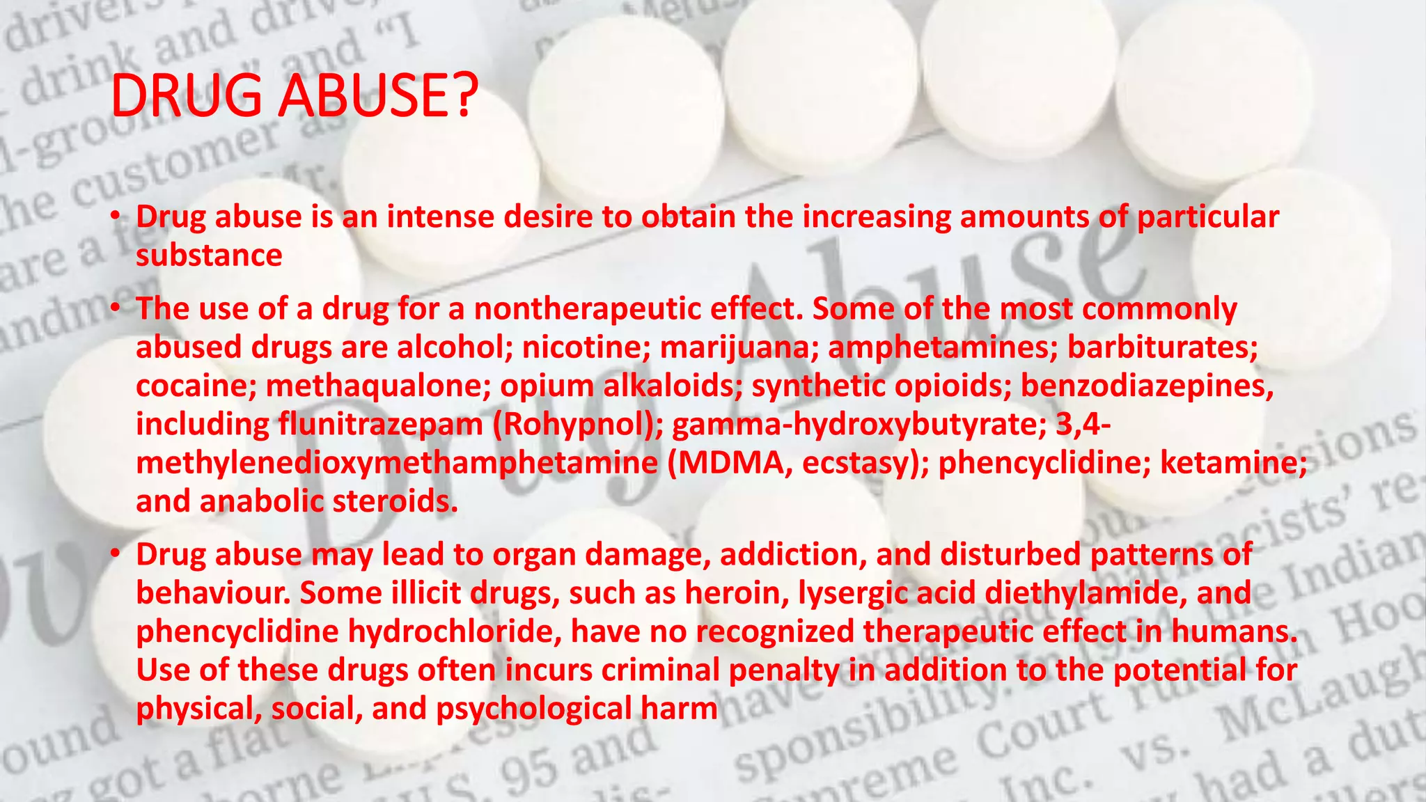 Drugs (Weed-Inhalants-Cociane-LSD) | PPTX