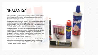 Drugs (Weed-Inhalants-Cociane-LSD) | PPTX