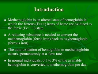 Drugs causing methemoglobinemia | PPTX