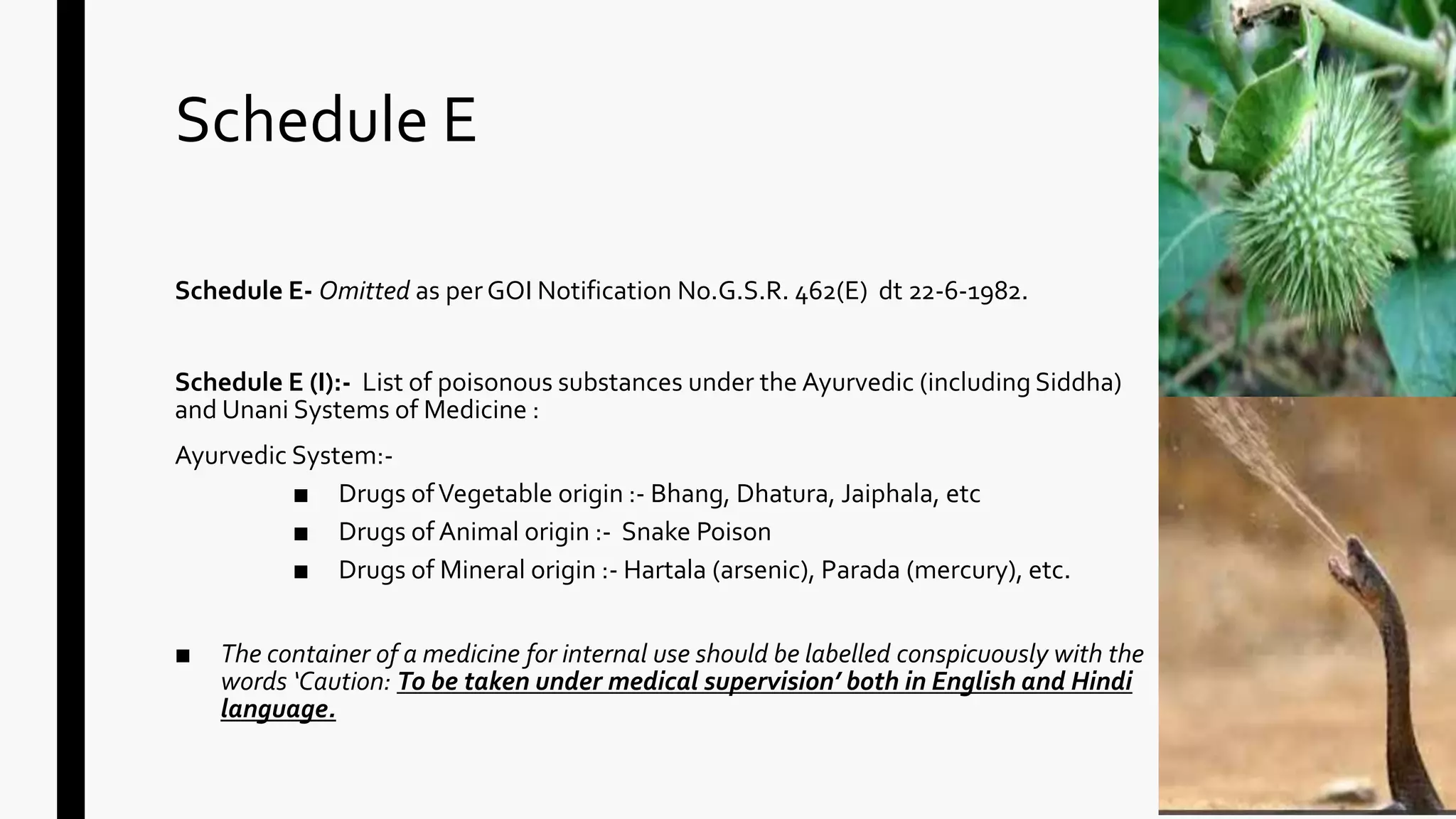 Drug schedules | PPTX