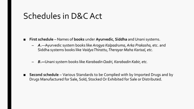 Drug schedules | PPT