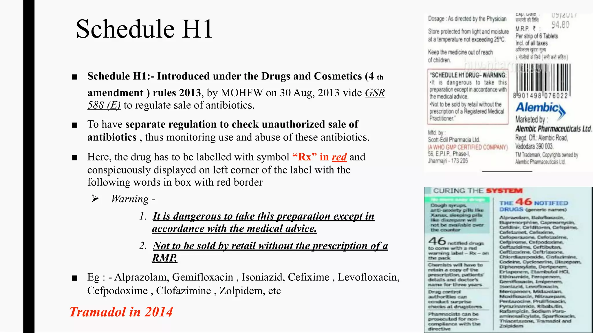 Drug scheduling in india | PDF