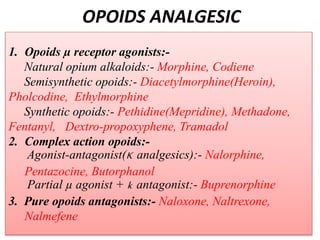 Drugs classification 6th sem | PPTX