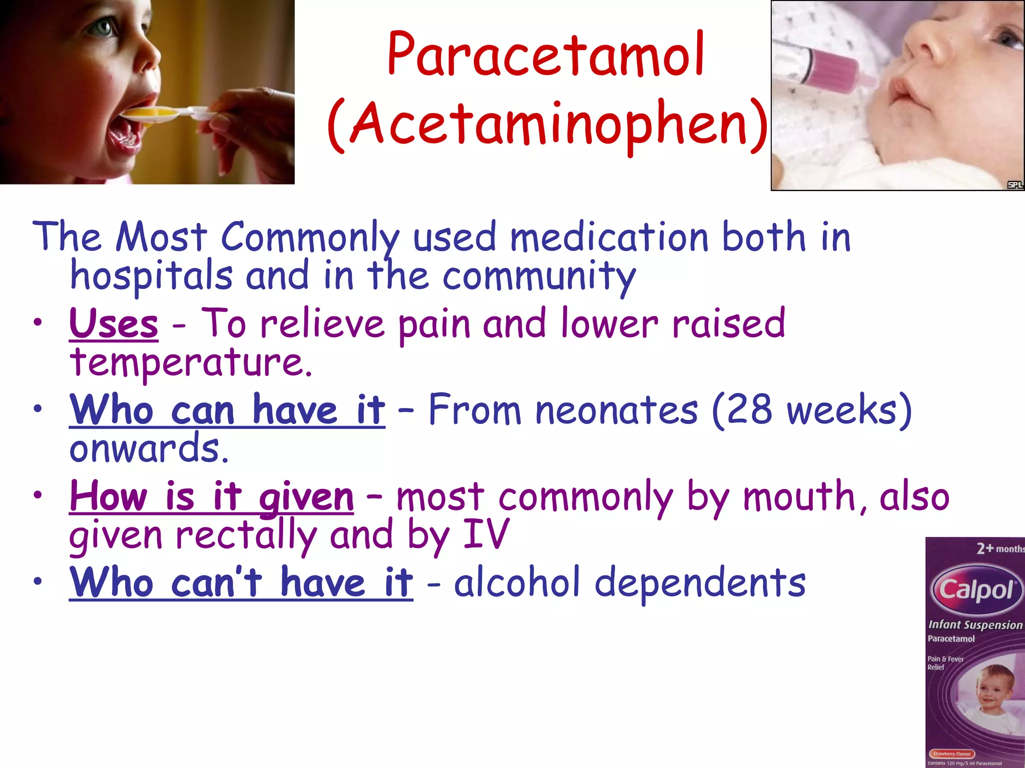 Drugs commonly used for children | PPT