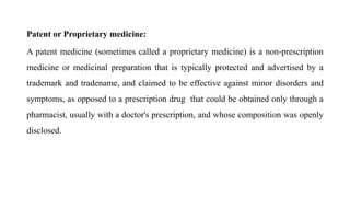 DRUGS & COSMETICS ACT 1940 and rules 1945.pptx