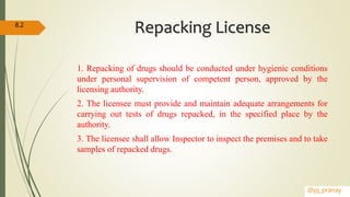 Drugs & Cosmetics Act 1940 part III | PPTX