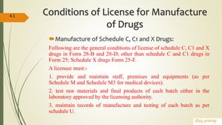 Drugs & Cosmetics Act 1940 part III | PPTX