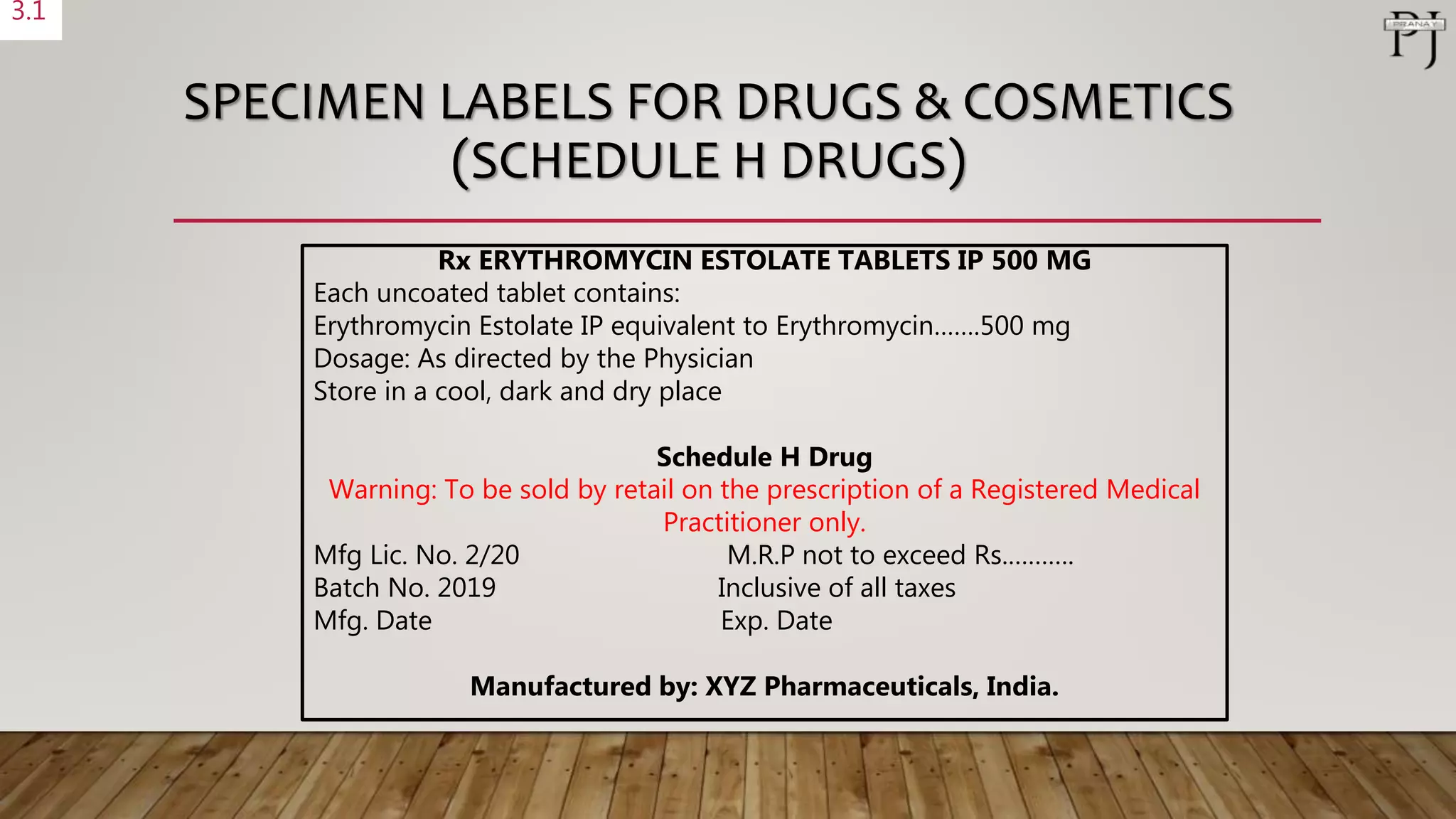 Drugs & Cosmetics Act 1940 Part VIII | PPTX