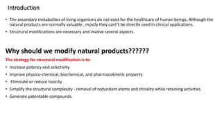 drugs developed based on chemical modification.pptx