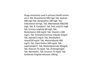 Drugs Dispensing and Injections at Health Centre.pptx