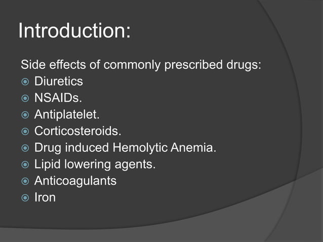 common drugs side effects | PPT
