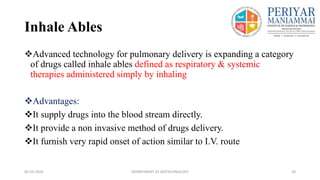 Drug seminar pulmonary drug delivery | PPT