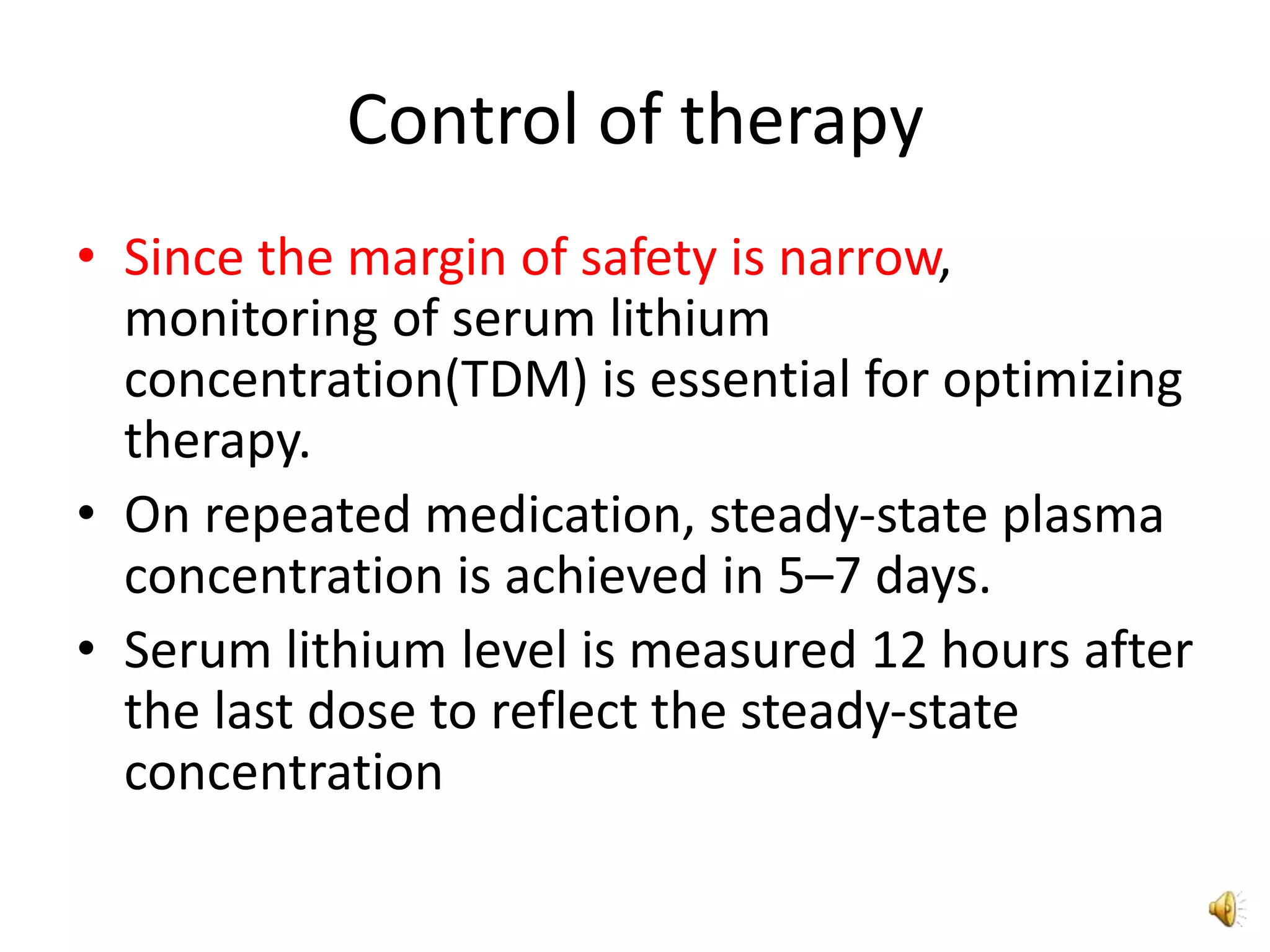 Pharmacology of Drugs used in bipolar disorder & mania | PPTX