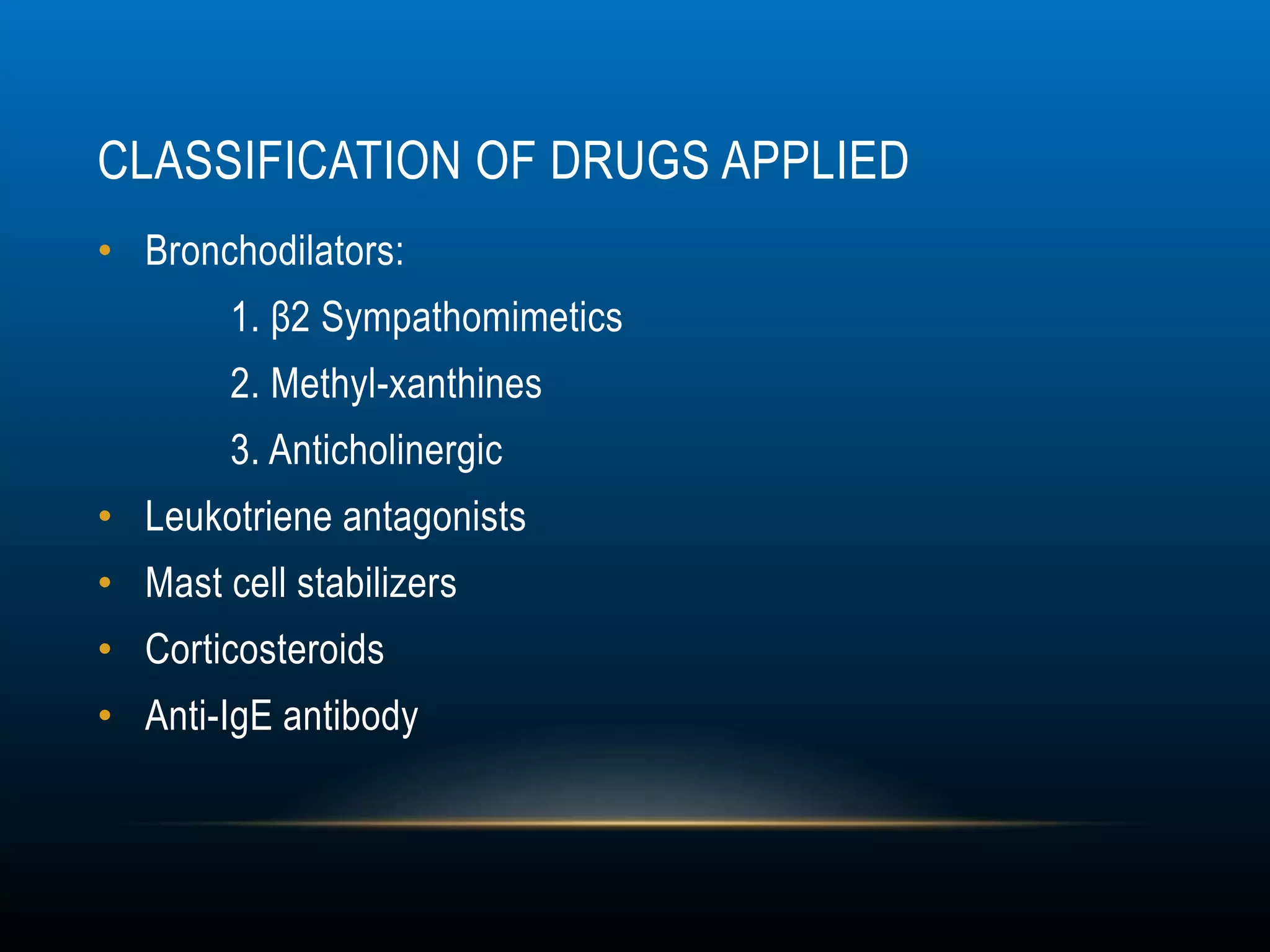 Drugs for Bronchial Asthma | PPTX