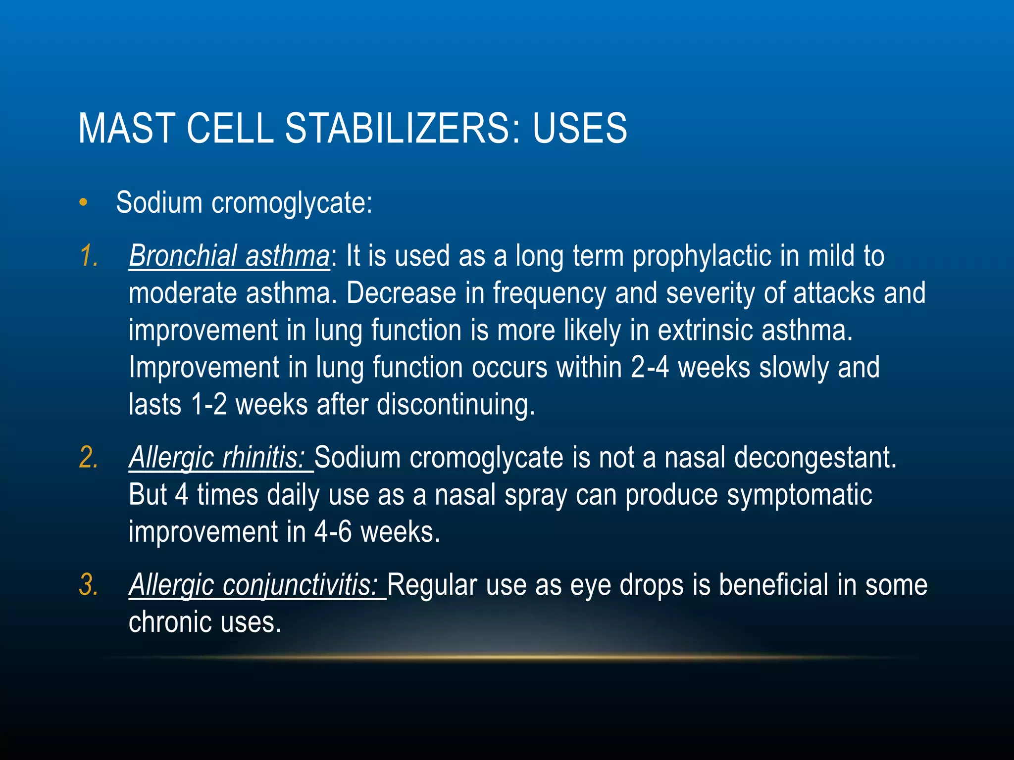 Drugs for Bronchial Asthma | PPTX