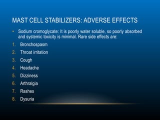 Drugs for Bronchial Asthma | PPTX