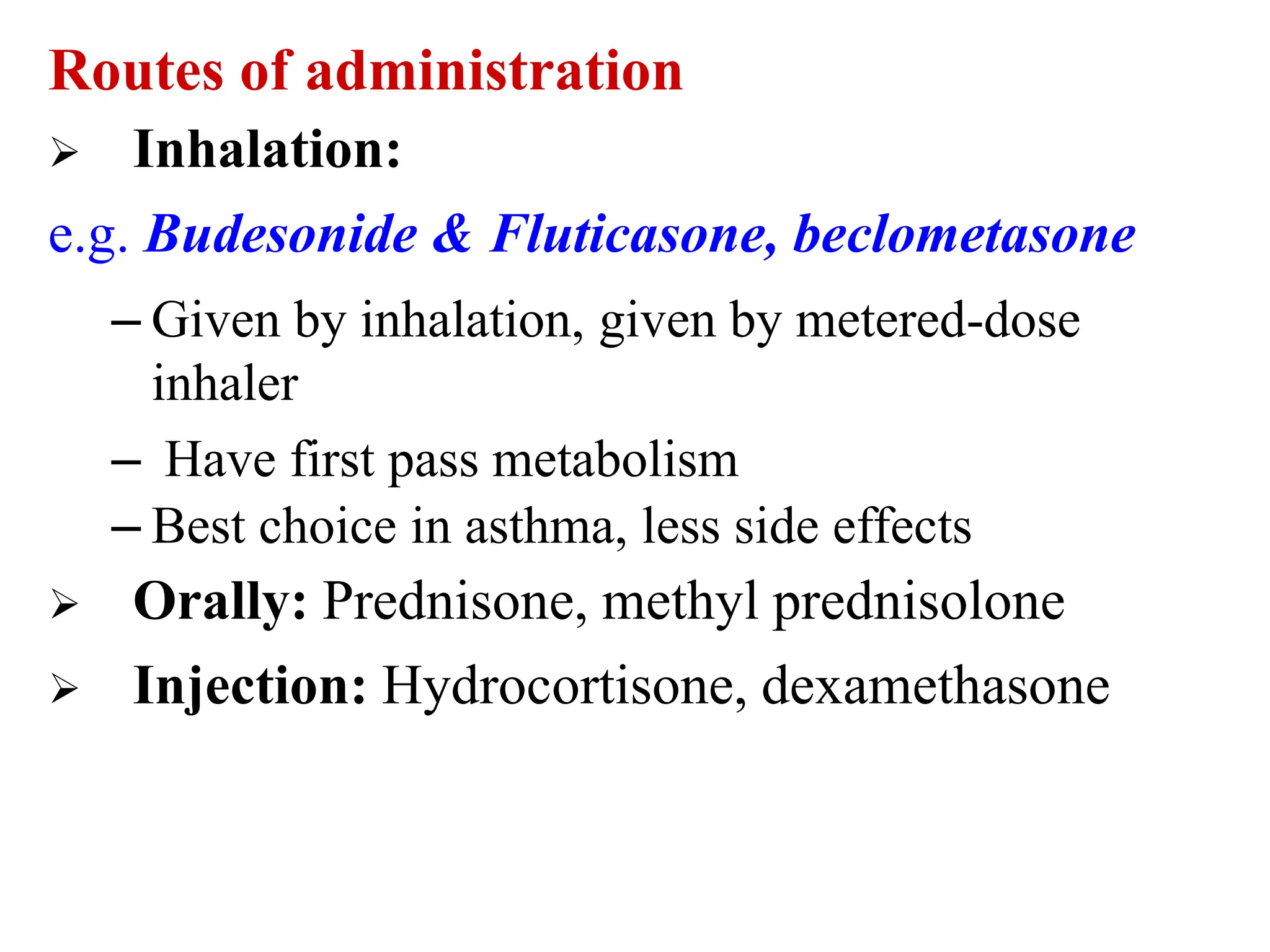Drugs for Bronchial Asthma , classes of drugs used for Bronchial asthma ...