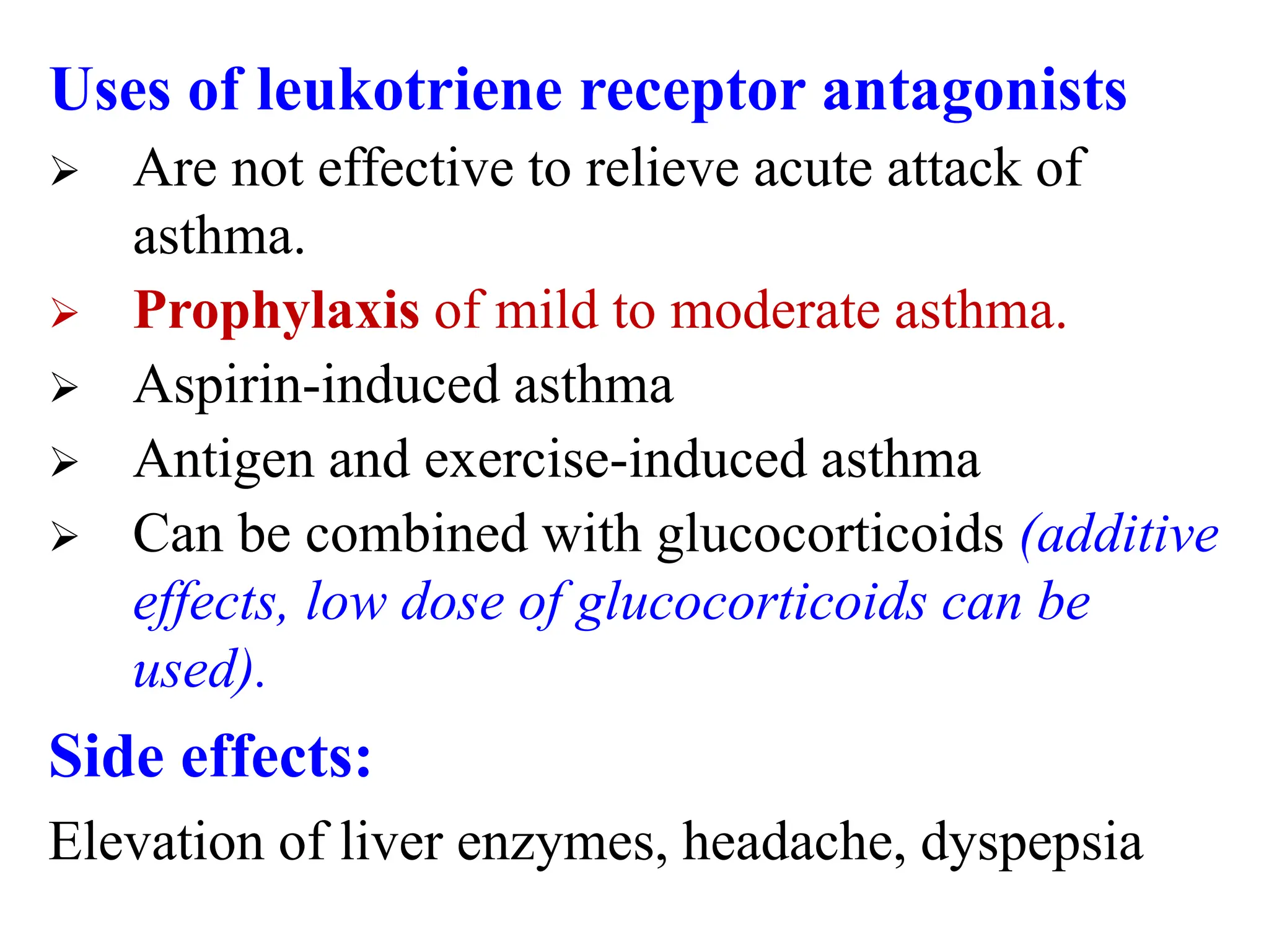 Drugs for Bronchial Asthma , classes of drugs used for Bronchial asthma ...