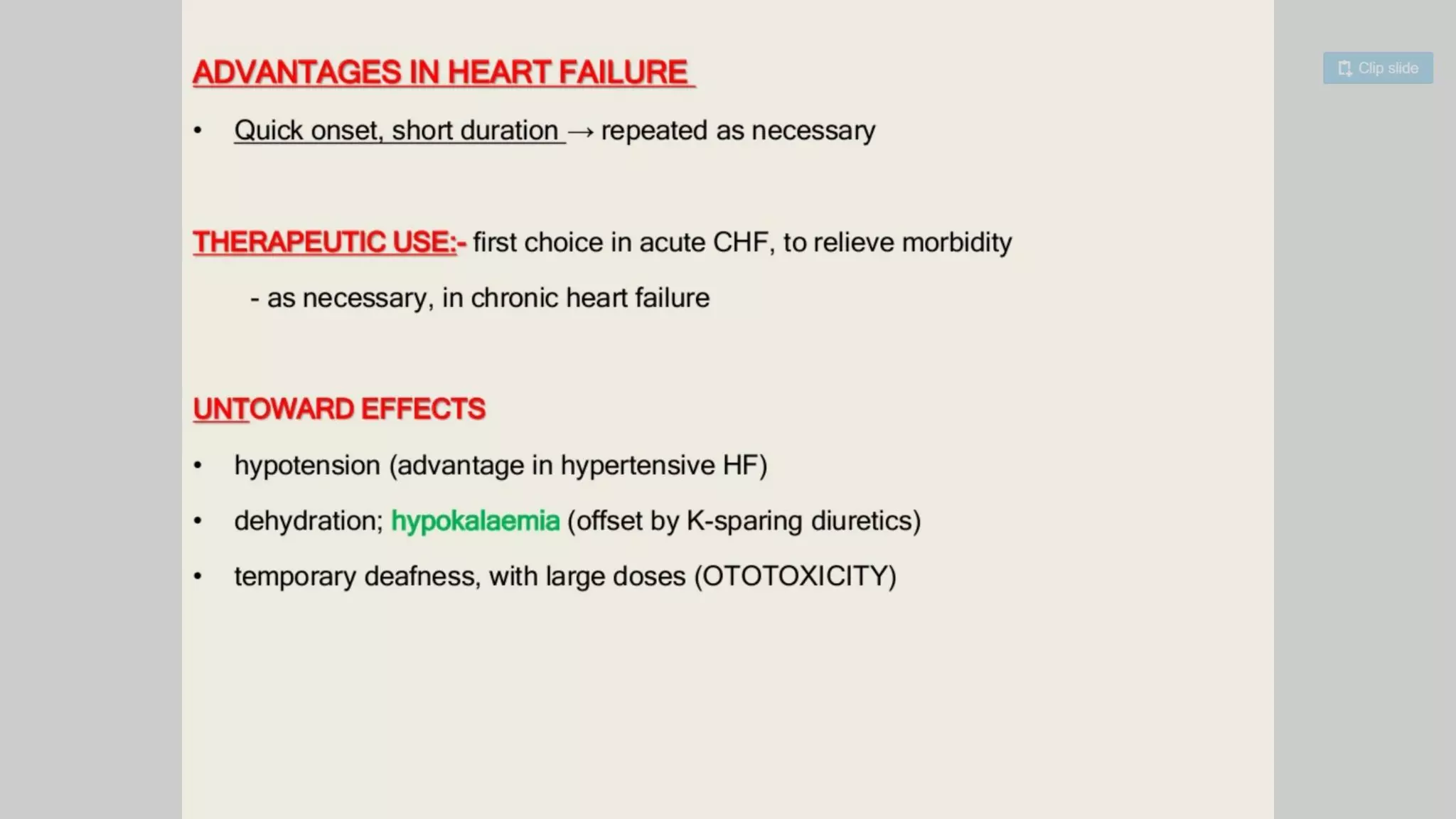 Pharmacotherapy of CHF, Heart failure | PDF