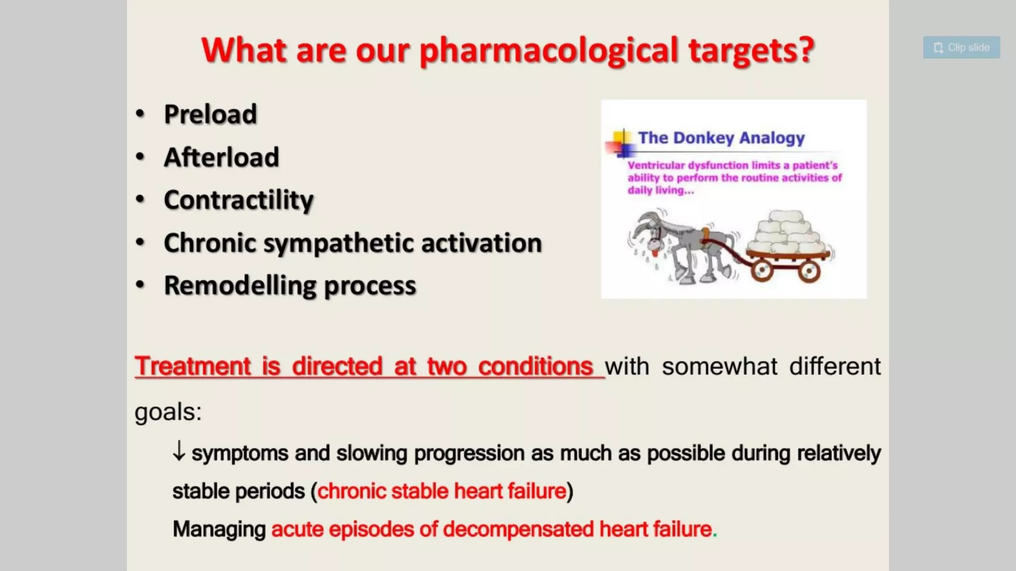 Pharmacotherapy of CHF, Heart failure | PDF
