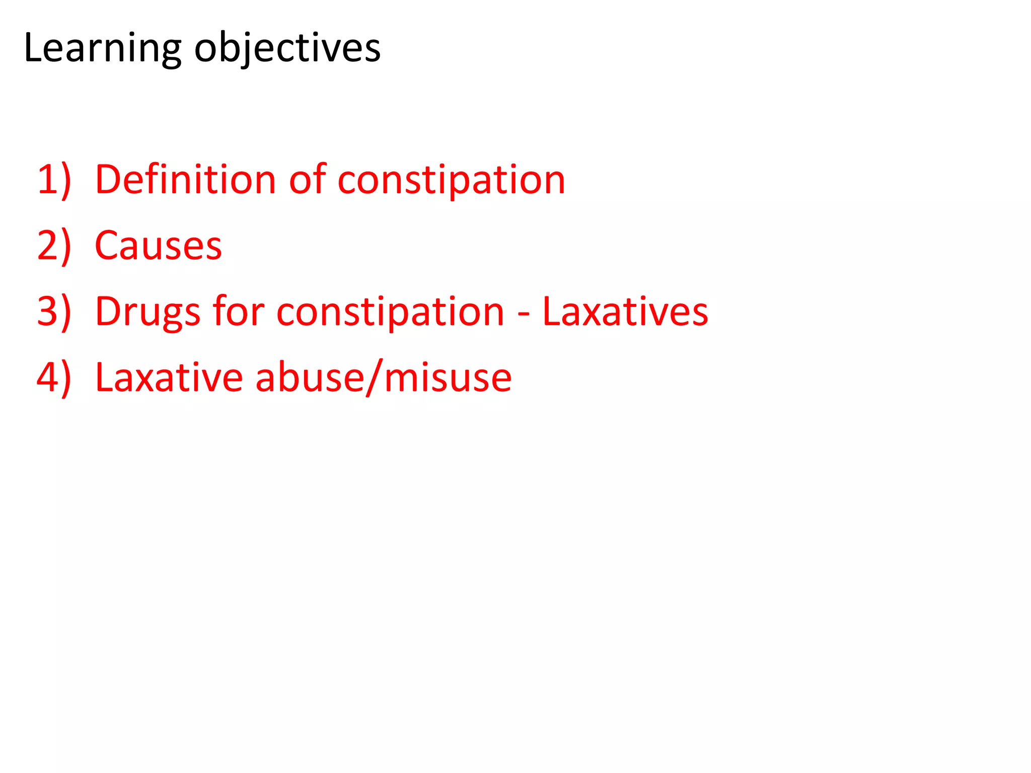 Drugs for constipation | PPTX