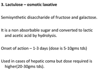 Drugs for constipation | PPTX