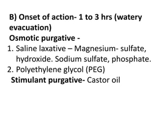 Drugs for constipation | PPTX