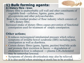 Drugs used in treatment of constipation | PPTX