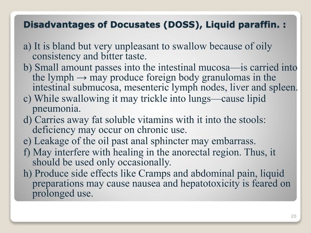 Drugs used in treatment of constipation | PPTX | Digestive Disorders ...