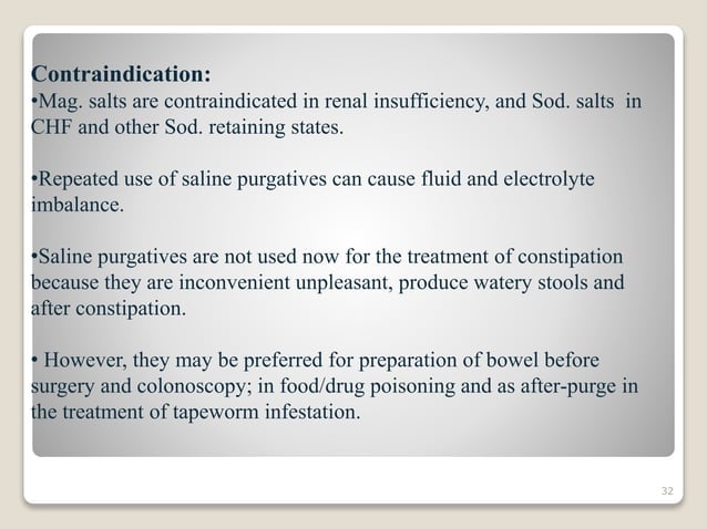 Drugs used in treatment of constipation | PPTX | Digestive Disorders ...