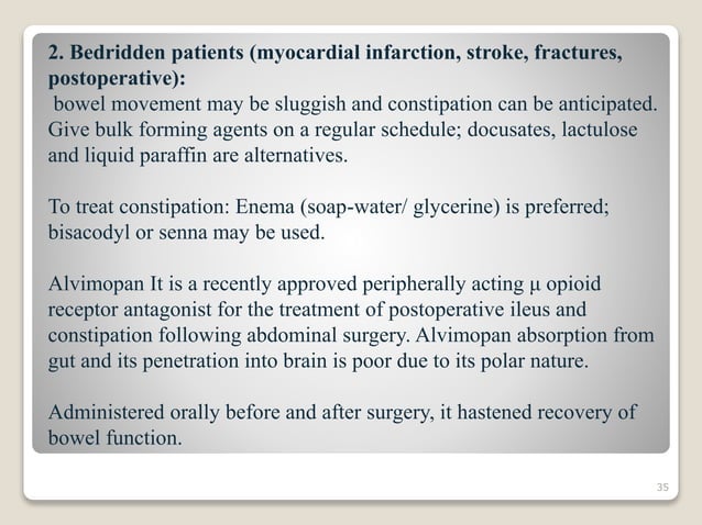 Drugs used in treatment of constipation | PPTX | Digestive Disorders ...
