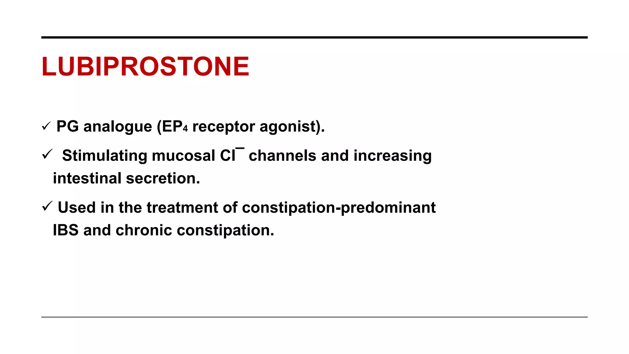 drugs for constipation | PPTX