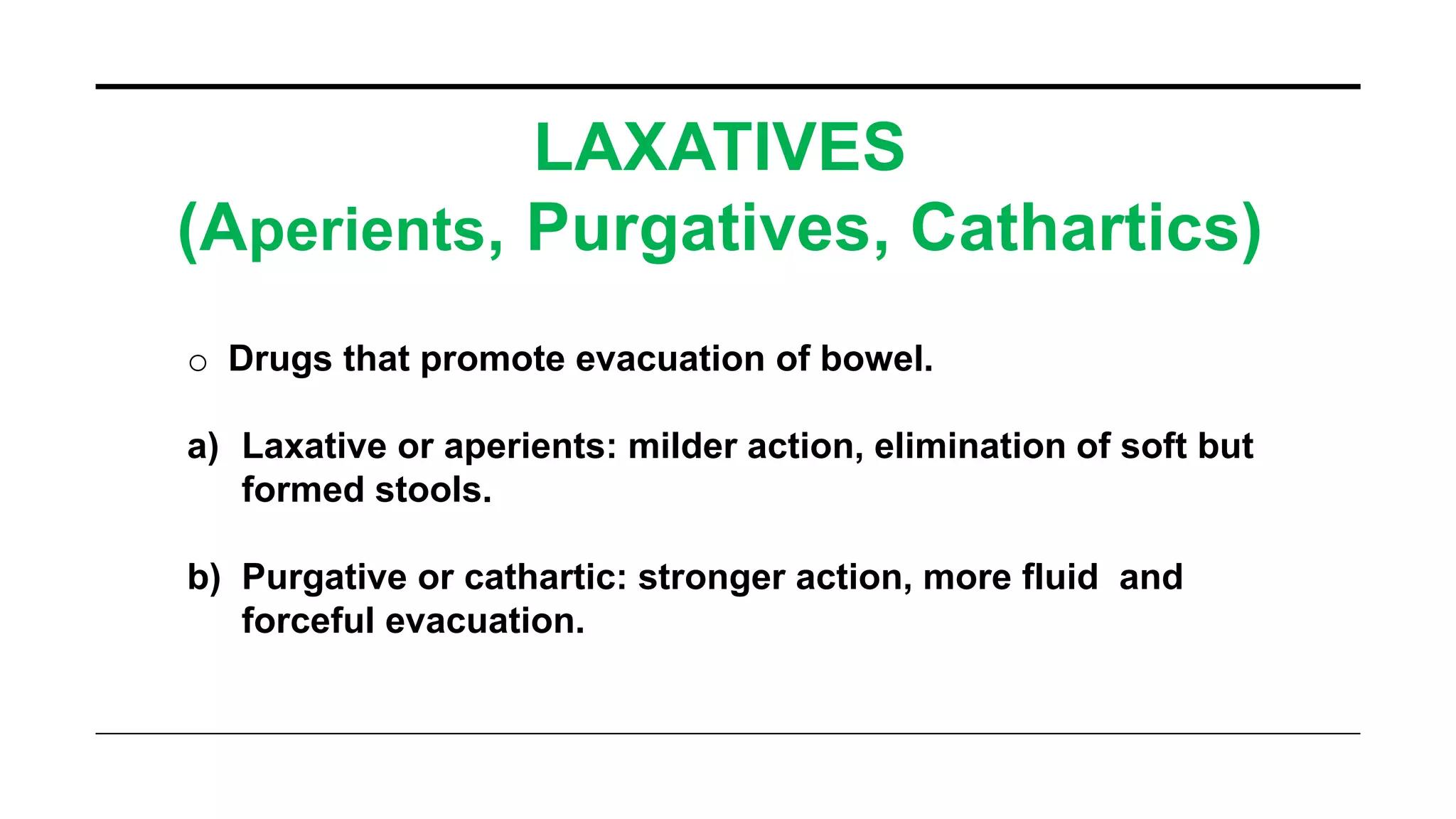 drugs for constipation | PPTX