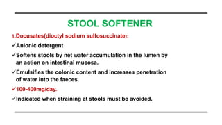 drugs for constipation | PPTX
