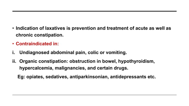 drugs for constipation | PPTX