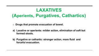 drugs for constipation | PPTX