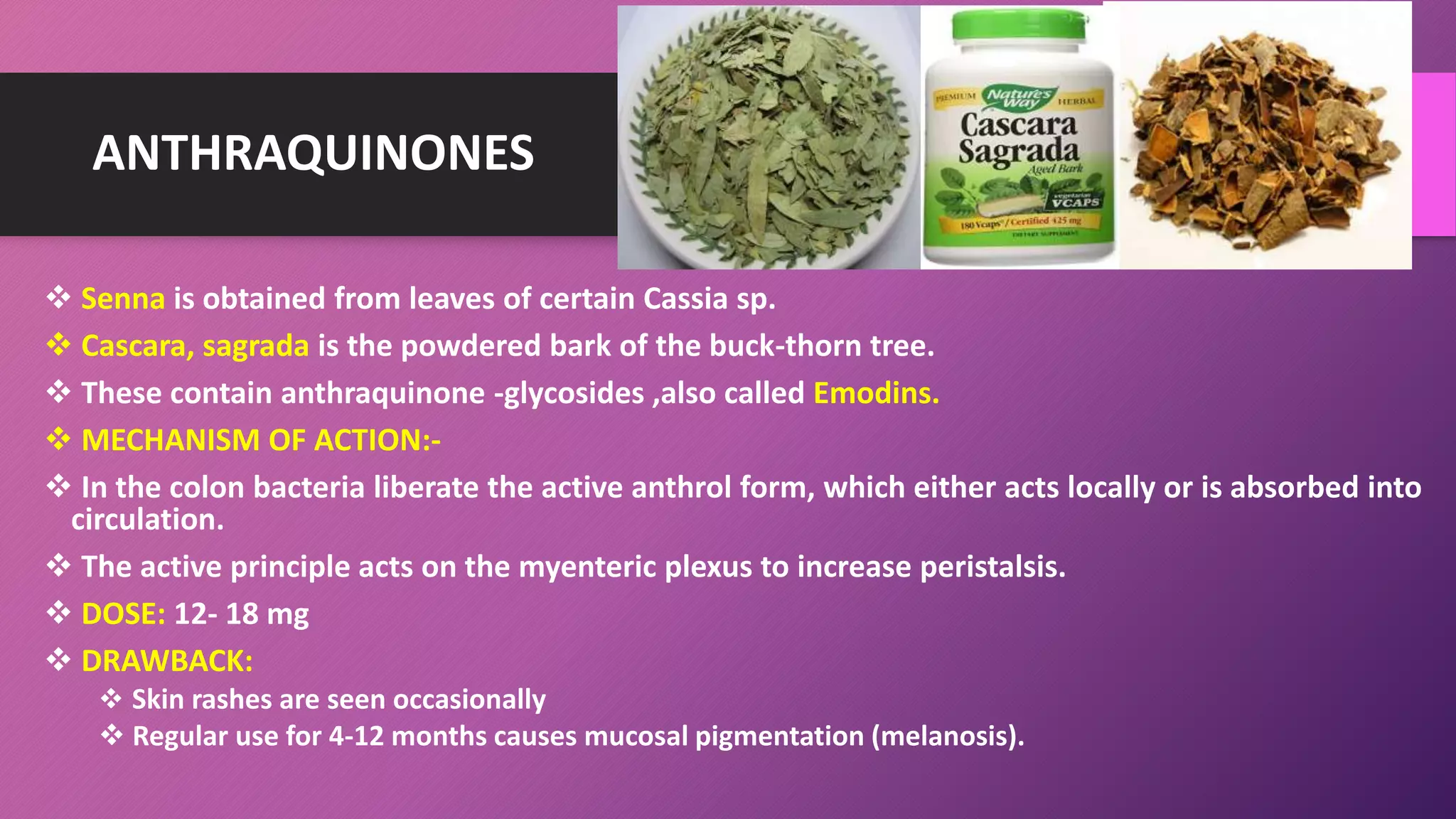 Drugs for constipation and diarrhea | PPTX