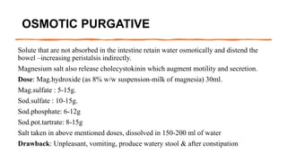 DRUGS FOR CONSTIPATION AND DIARRHEA | PDF