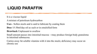 DRUGS FOR CONSTIPATION AND DIARRHEA | PDF