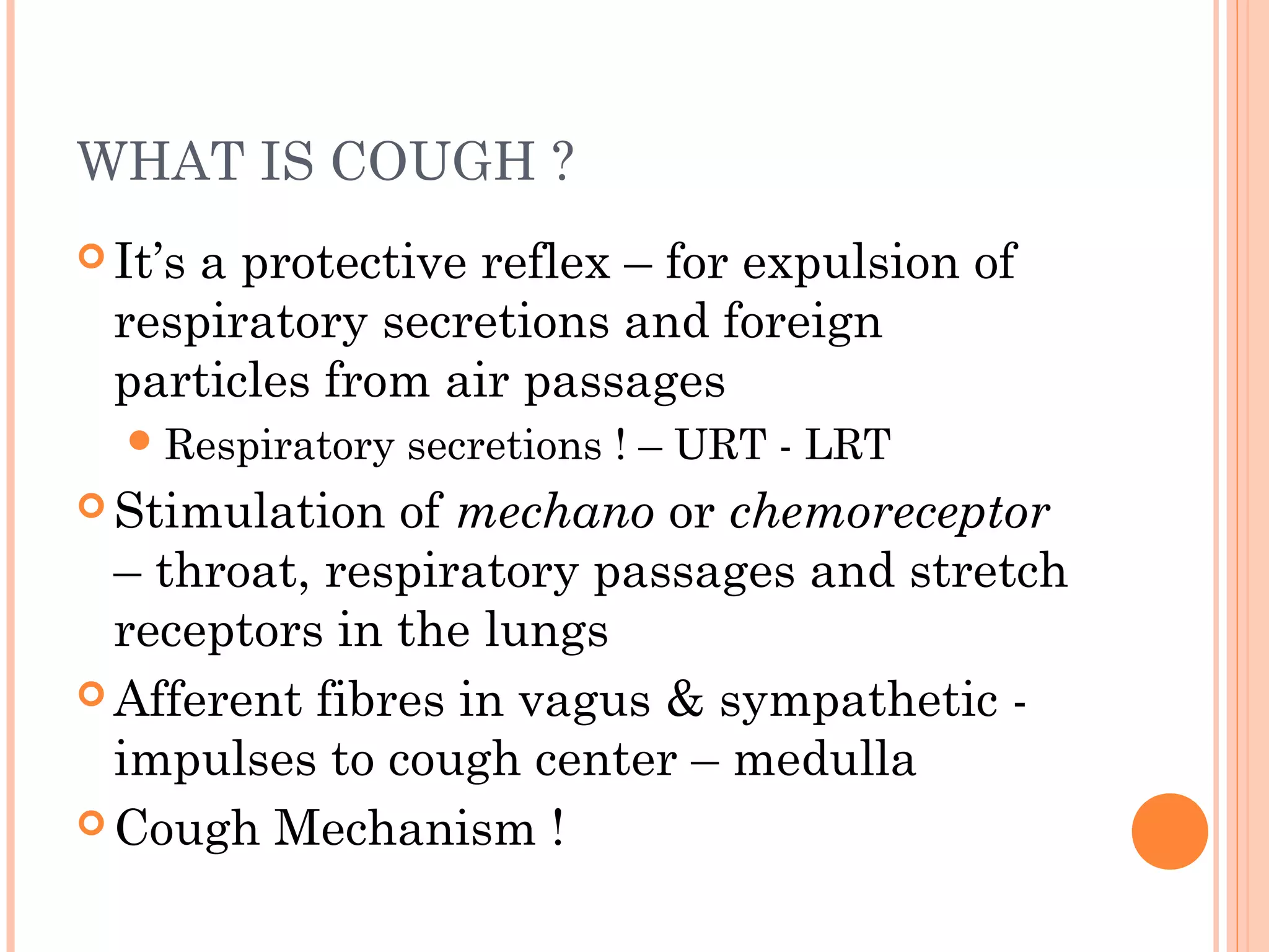 Drugs for cough | PPT