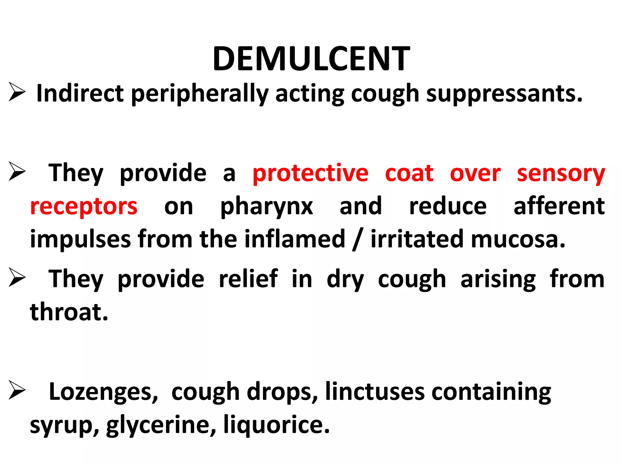 Drugs for cough by babul | PPTX