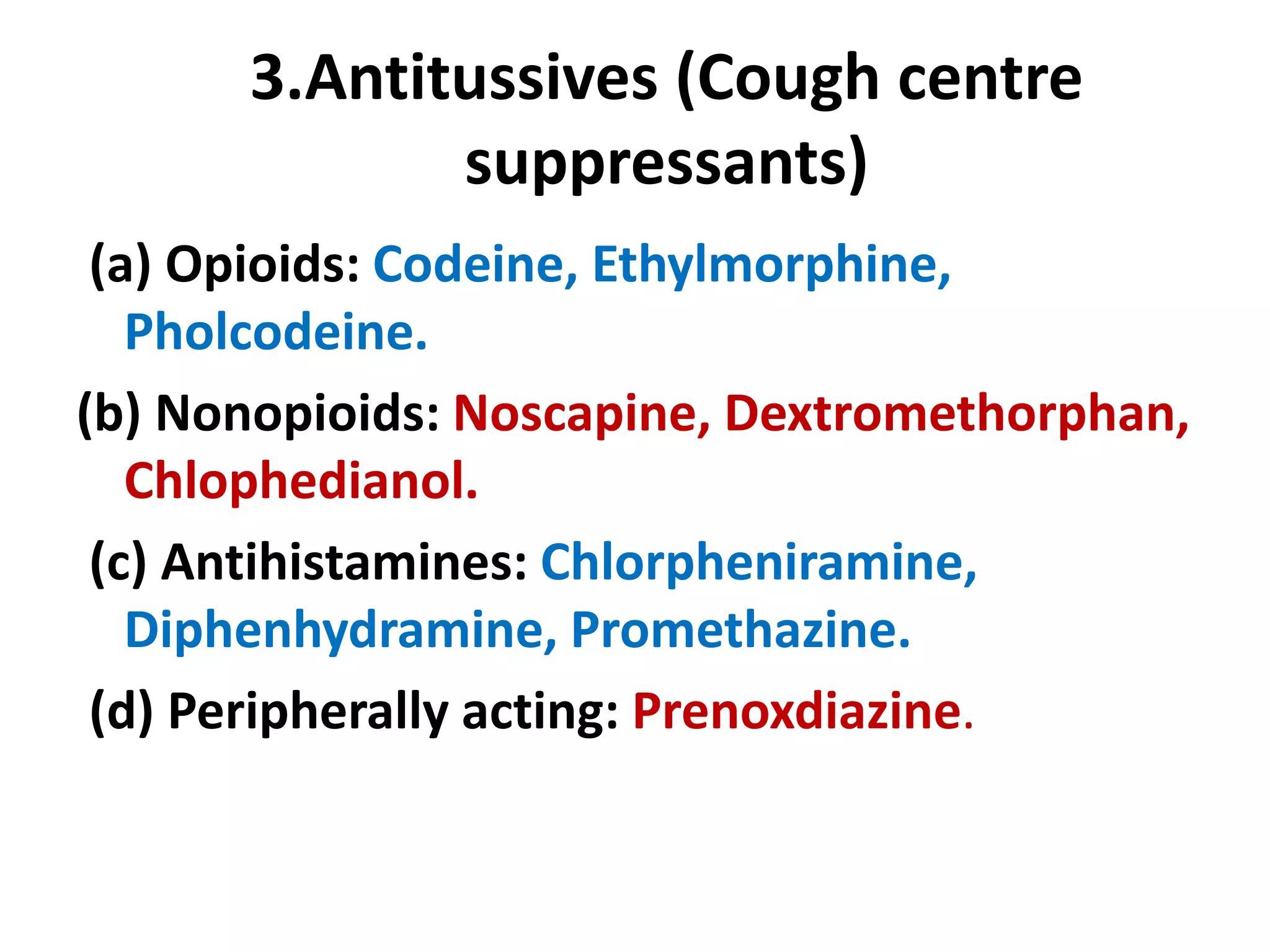 Drugs for cough by babul | PPTX