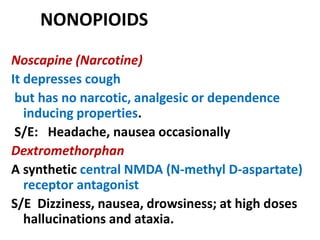 Drugs for cough by babul | PPTX