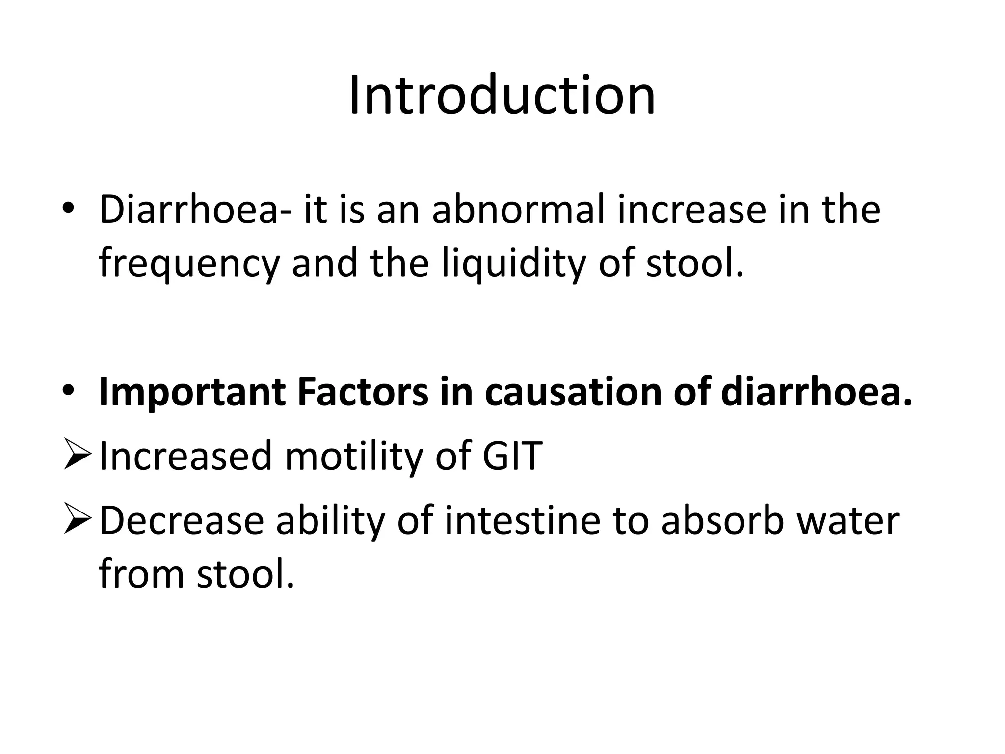 Drugs for diarrhoea | PPTX