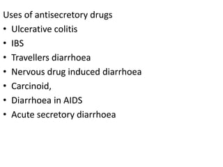 Drugs for diarrhoea | PPTX
