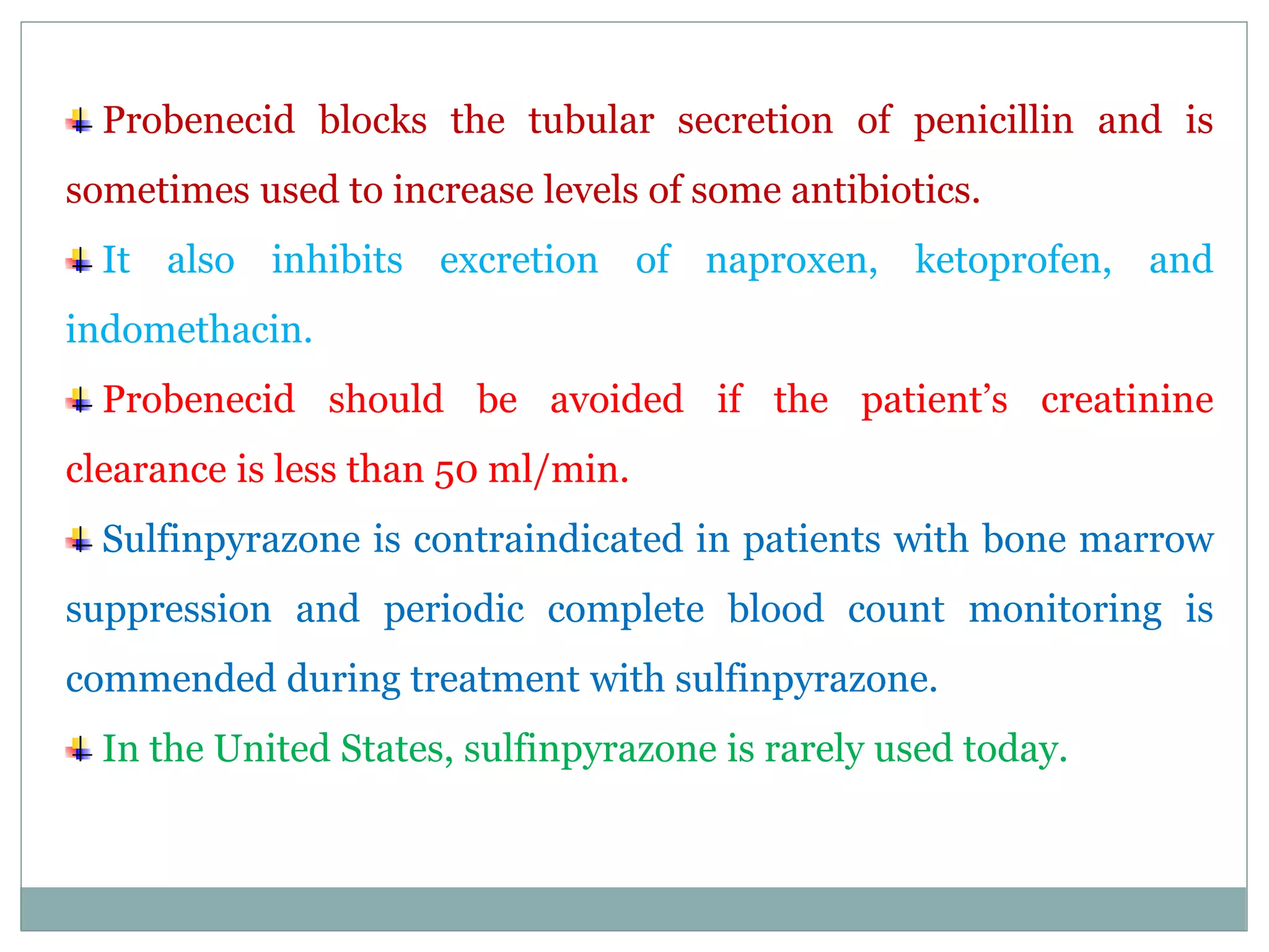 Drugs for Gout ( Acute and Chronic gout) | PPTX